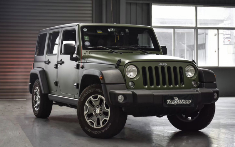Wrap Jeep grill in one piece of vinyl wrap film – Teckwrap International