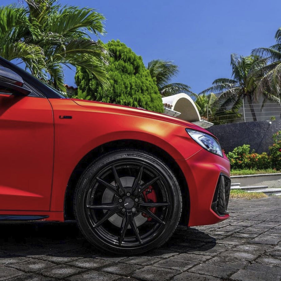 Satin Metallic Bright Red Vinyl Wrap, TeckWrap Flame Red – Teckwrap ...